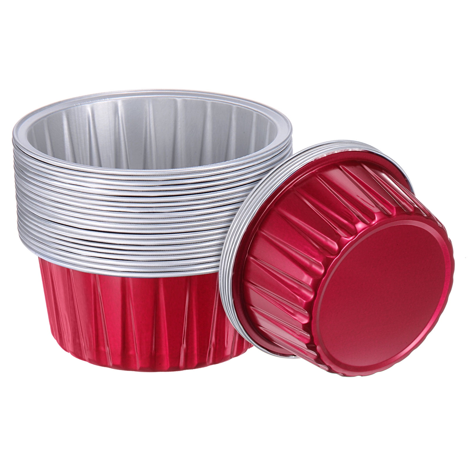 Click here for Uxcell Red Cupcake Cups  25packs 66x36x85mm Alumin... prices