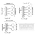 3Pcs 3 Styles 304 Stainless Steel Slide Lock Clasps Peyote Clasps with ...