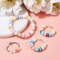 10 Strands 4mm Heishi Beads Polymer Clay Beads Disc Vinyl Flat Round ...
