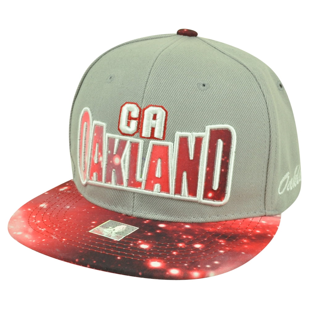Oakland California Galactic Sublimated Galaxy Flat Bill Snapback Grey ...