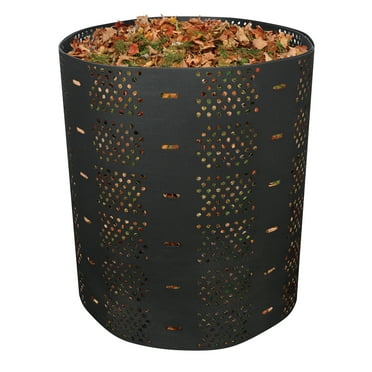 Jora Composter JK125 33 Gal Outdoor Dual Chamber Steel Compost Tumbler ...