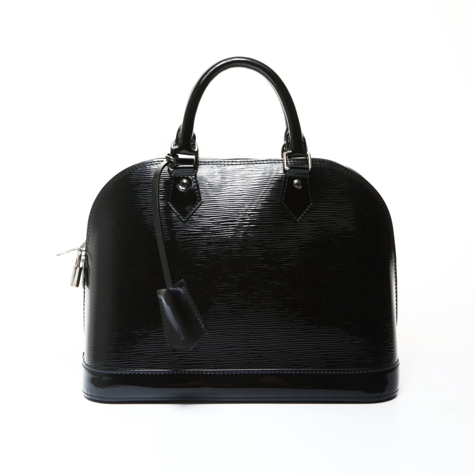 Pre-Owned Louis Vuitton 2011 Epi Alma PM Electric Handbag in Black ...