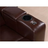 Larson Power Recliner with USB and Storage - Cocoa Brown - Walmart.com