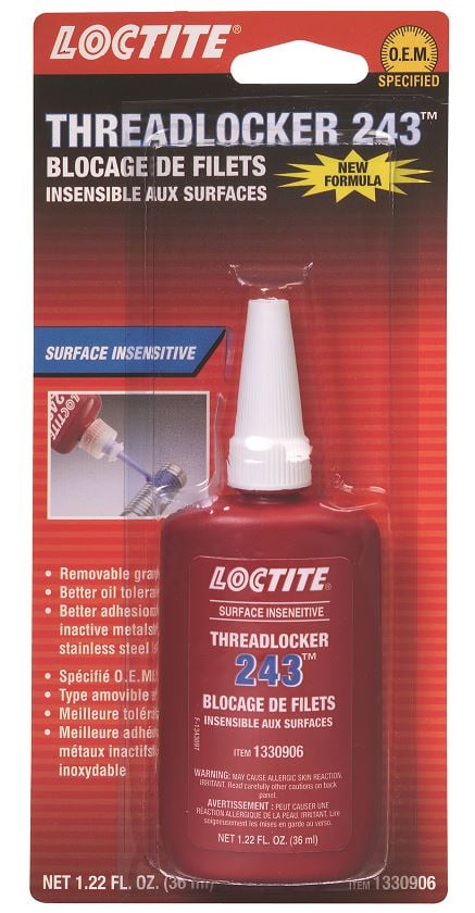 Buy Loctite Threadlocker 243 Blue Oil Resistant Threadlocker Online at ...