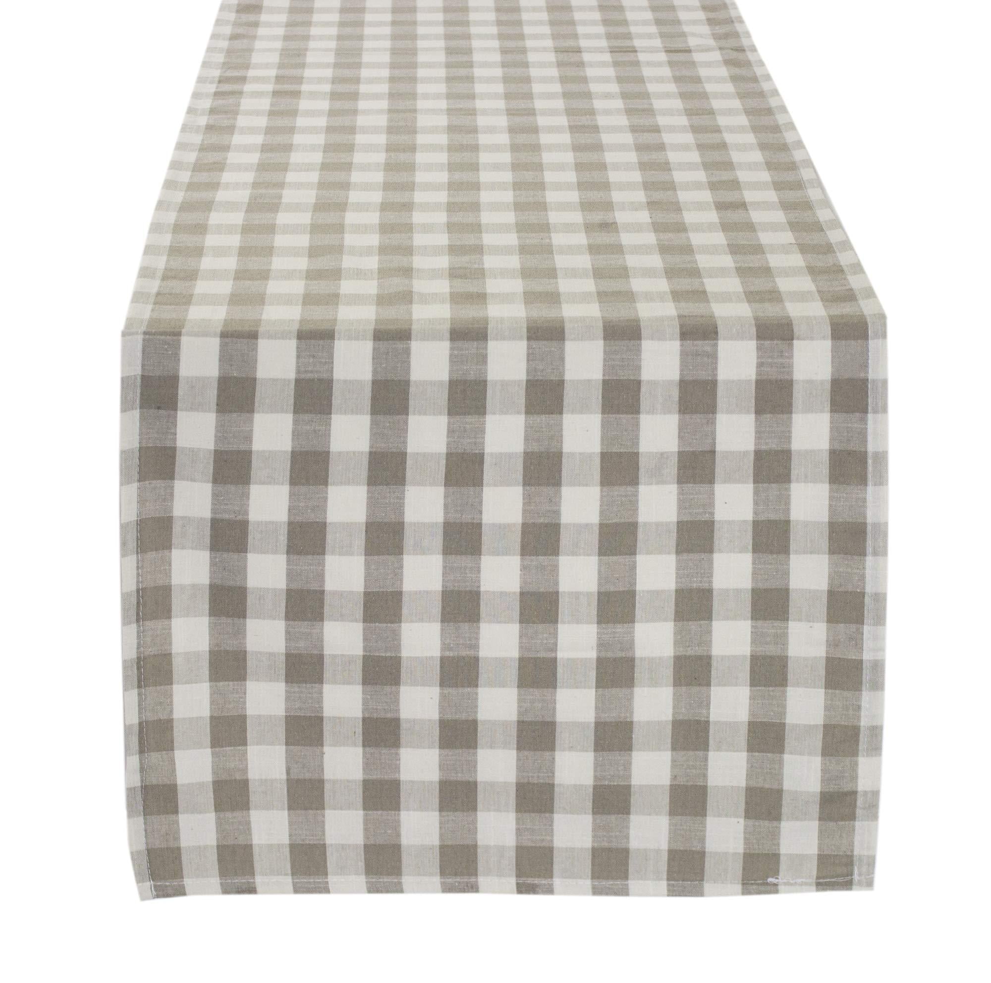 Fennco Styles Classic Gingham Check Pattern Table Cover for Everyday ...