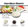 Hamilton Beach Large Non-stick 8-Inch Deep Enameled Cast Iron Fry Pan ...