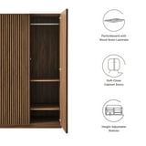Render Wardrobe Closet in Walnut - Walmart.com