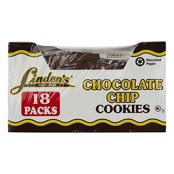 Linden's Chocolate Chip Cookies, 3 ct./18 pk. - Walmart.com