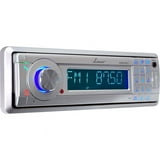 Lanzar AM/FM Marine In-Dash Fold Down Detachable Face Radio w/MP3/USB ...