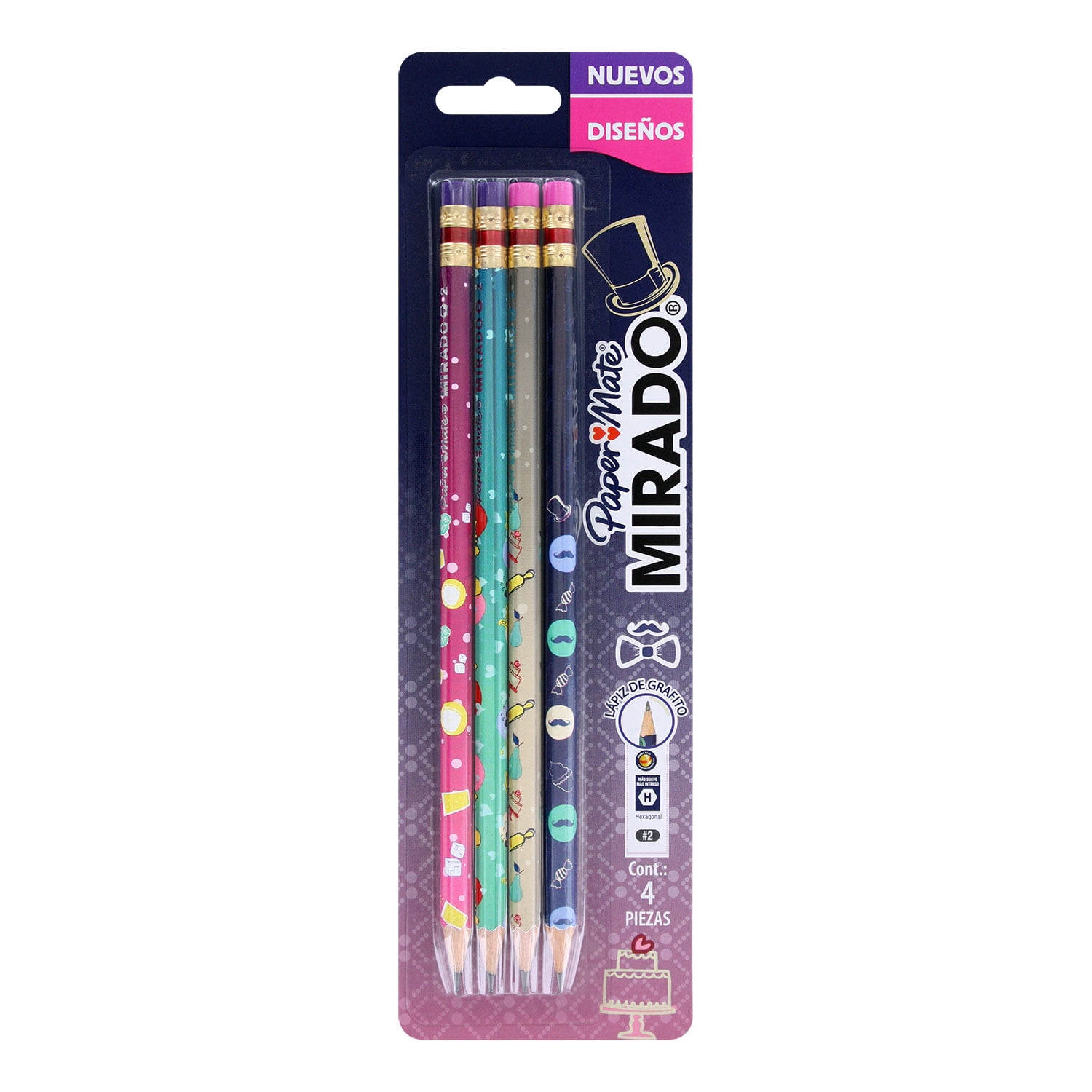 Paper Mate Mirado Wraps Enchanted Hexagonal Woodcase Pencils, Assorted ...