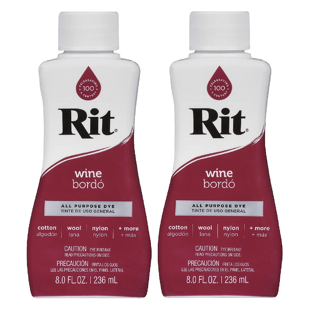 Rit All Purpose Liquid Fabric Dye 8 fl oz Wine, 2 Pack - Walmart.com