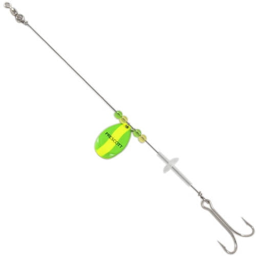 Prescott Spinner Strip-On Rig 6" Leader 1-1/4" Prescott Blade 2/0 Hook ...