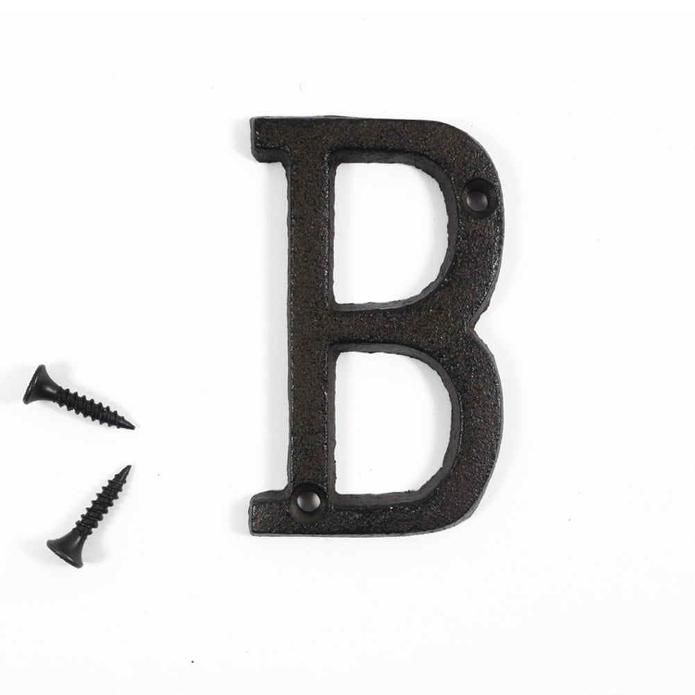 3 inch Vintage Decorative Cast Iron Metal Alphabet Letters Wall Sign ...