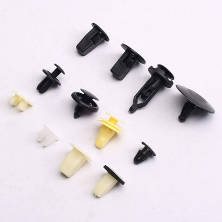 Plastic Fastener Car Door Panel Moulding Push Pin Trim Rivet Kit - 12 ...