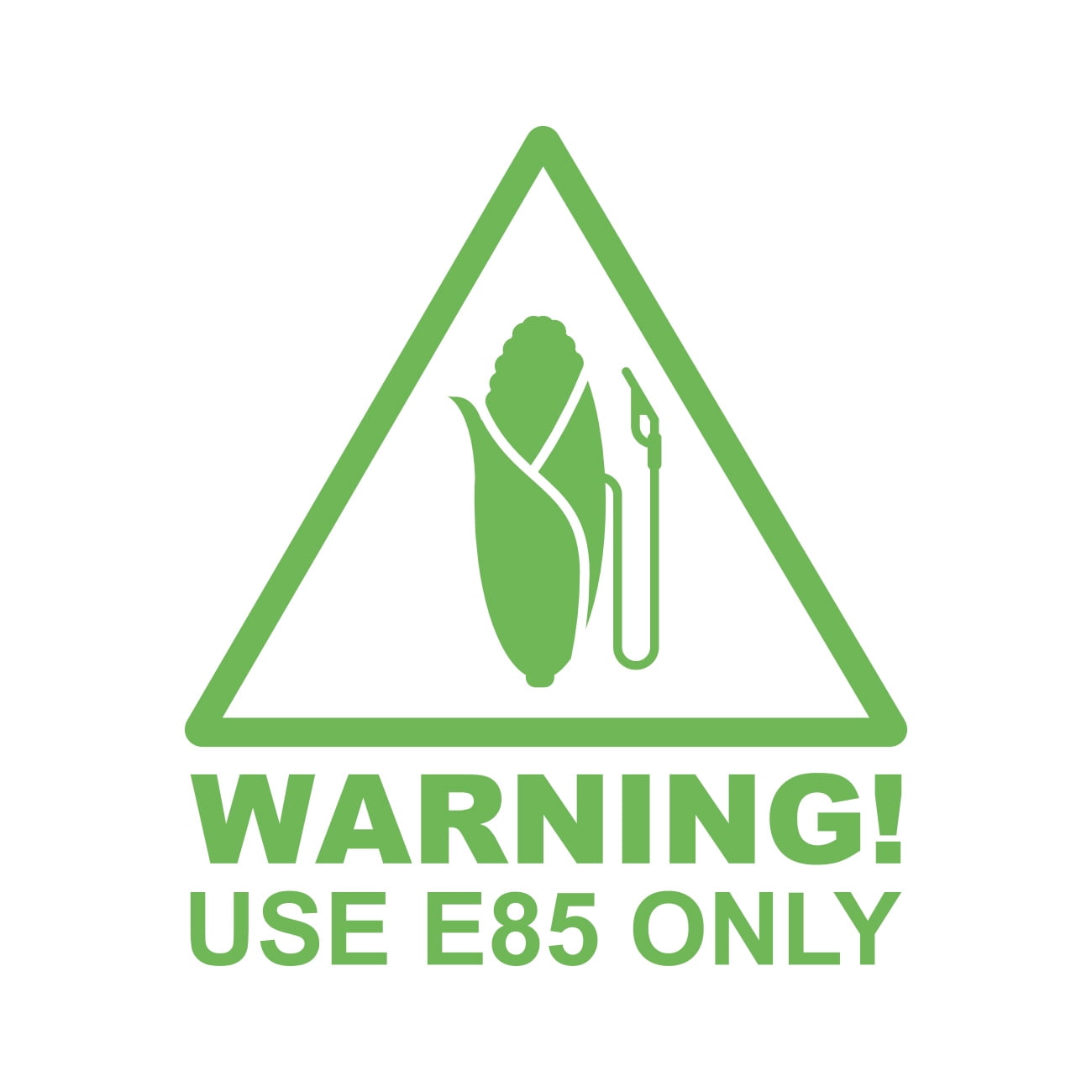 E85 Only Sticker Decal Die Cut - Self Adhesive Vinyl - Weatherproof ...
