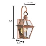 Norwell Lighting - Olde Colony - 1 Light Outdoor Wall Mount In ...