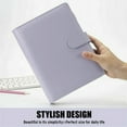 A6 PU Leather Notebook Binder,Mini Binder Refillable Paper with Pretty ...