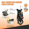 20LBS Lightweight Foldable Transport Wheelchair for Adults - Carbon ...
