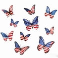 4th of July Outdoor Decorations, Patriotic Flag Wall Decals Red White ...
