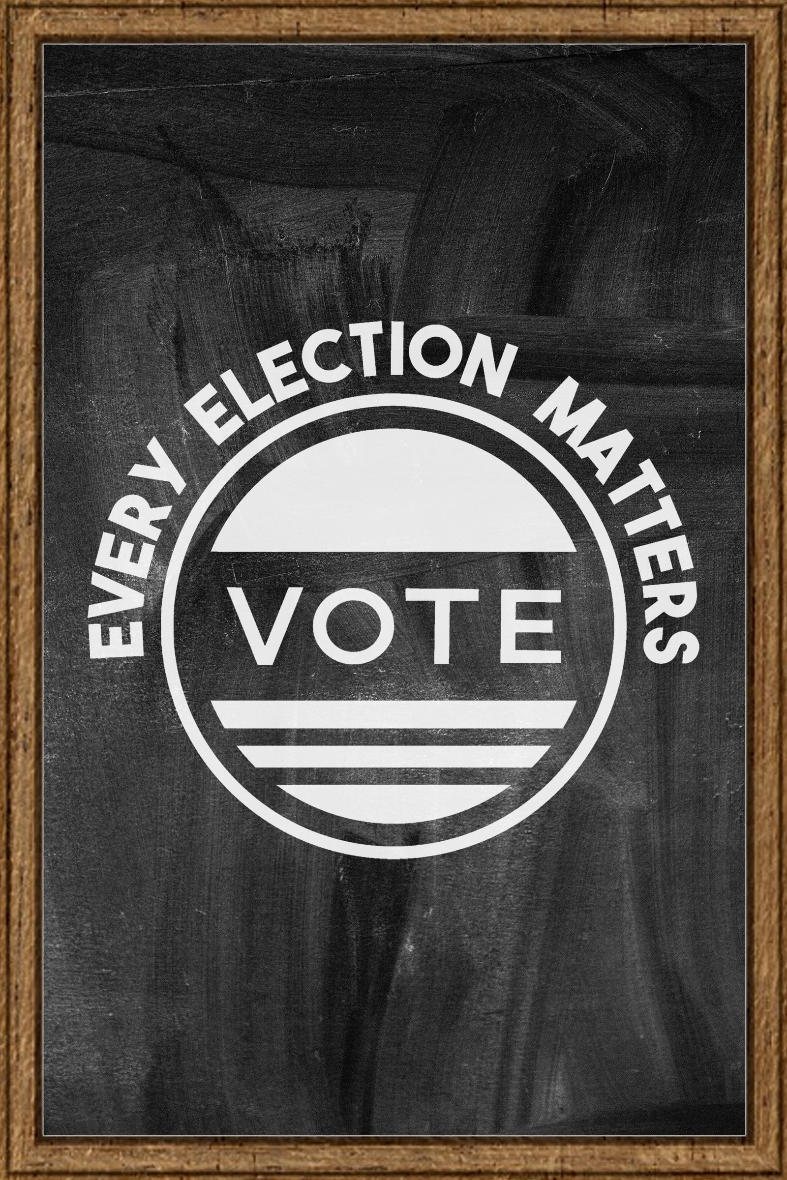 Every election matters vote sticker caps politics voting Tin Sign Chalk ...