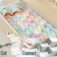 Casewin Honeycomb Drawer Organizer for Underwear, Drawer Divider ...