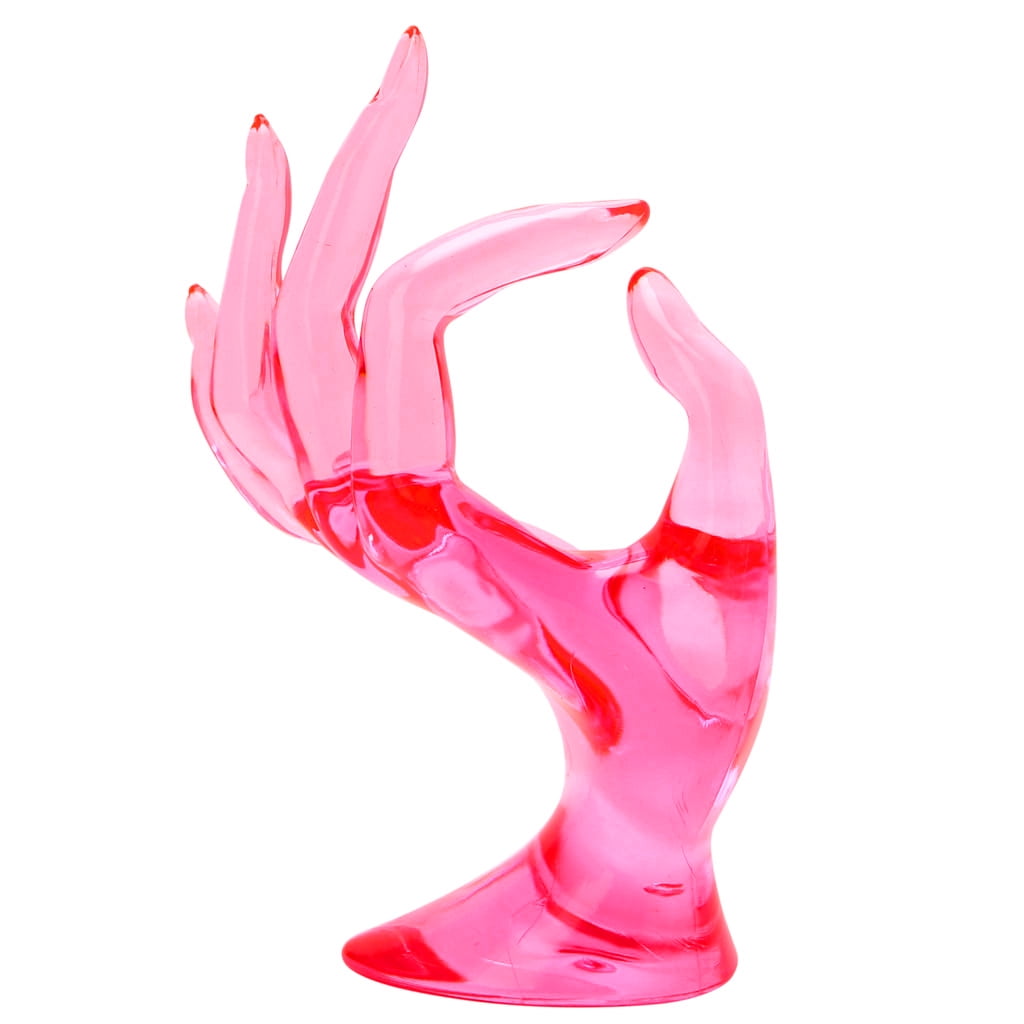 SIEYIO Plastic OK Hand Ring Holder Mannequin Hand Shape Bracelet Holder ...