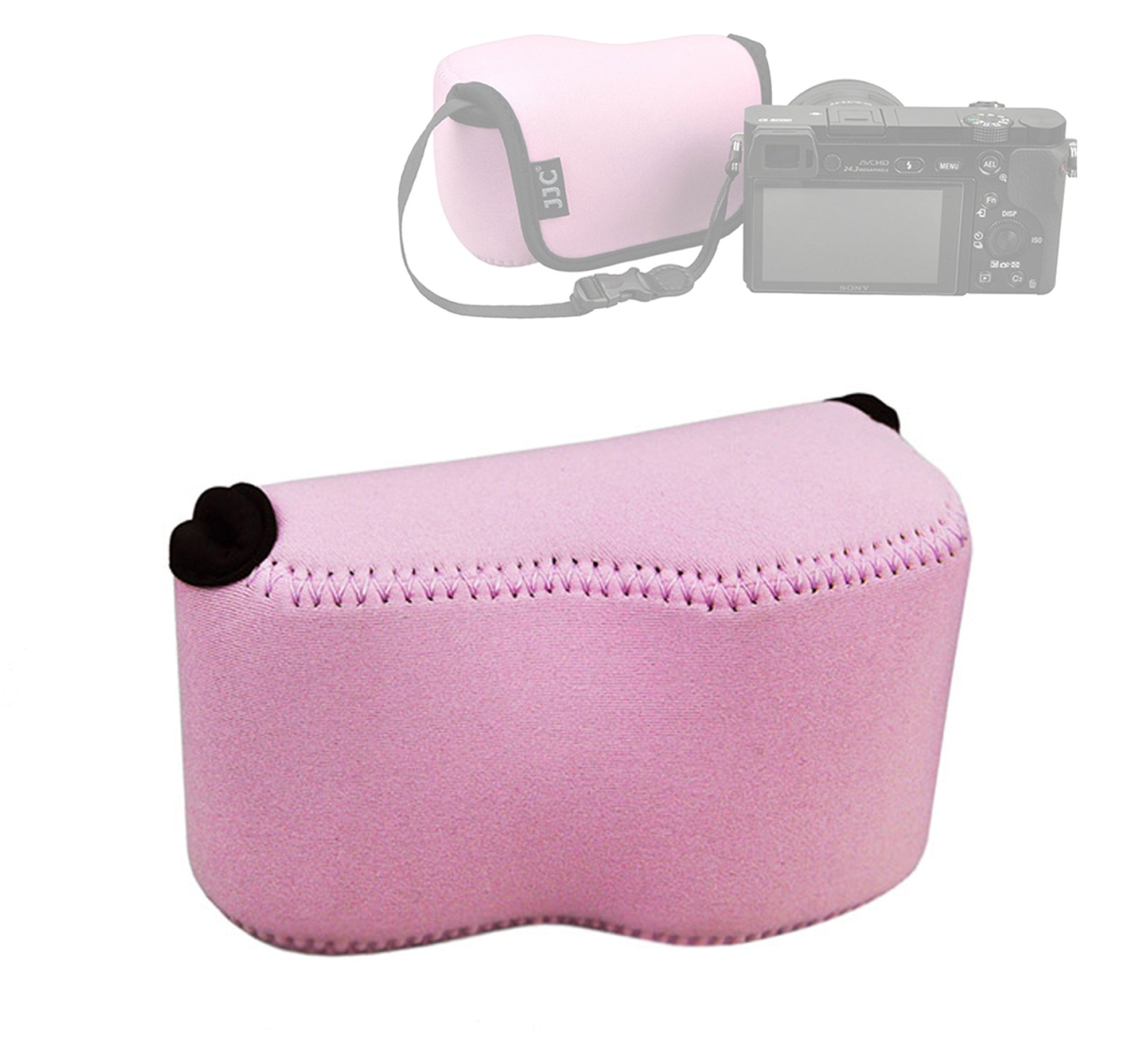 JJC S1P Pink Ultra Light Neoprene Camera Case for Sony a6600 a6500 ...