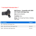 MAP Sensor - Compatible with 2000 - 2017 Ford E-350 Super Duty 2001 ...