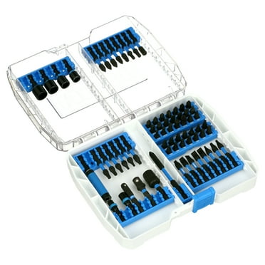 HART 68-Piece Impact Driver Bit Set with Storage Case, Torsion Zone ...