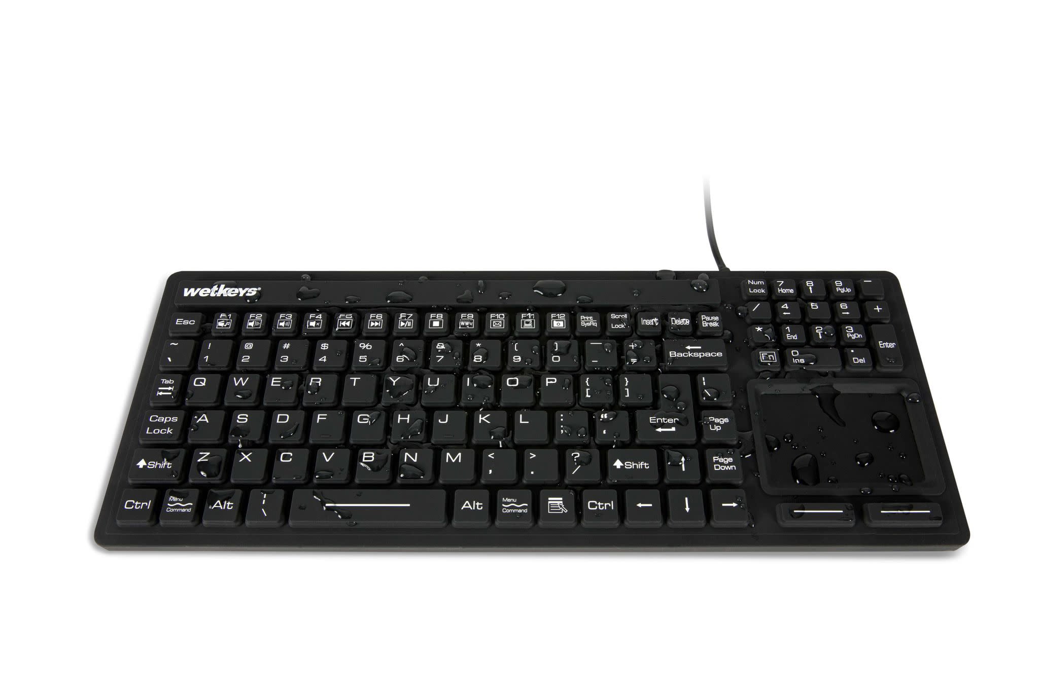 TOUCHPAD USB KEYBOARD WATERPROOF TOUCHPAD-PLUS BLACK - Walmart.com