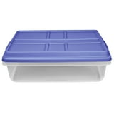 (2 pack) Hefty, 40 Quart Clear Storage Bin, Latched Storage Container ...