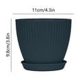 Avdolw Drainage Tray Plastic Planter Pot, easy clean resin succulent ...