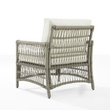 Thatcher Outdoor Wicker Armchair Creme/Driftwood - Walmart.com