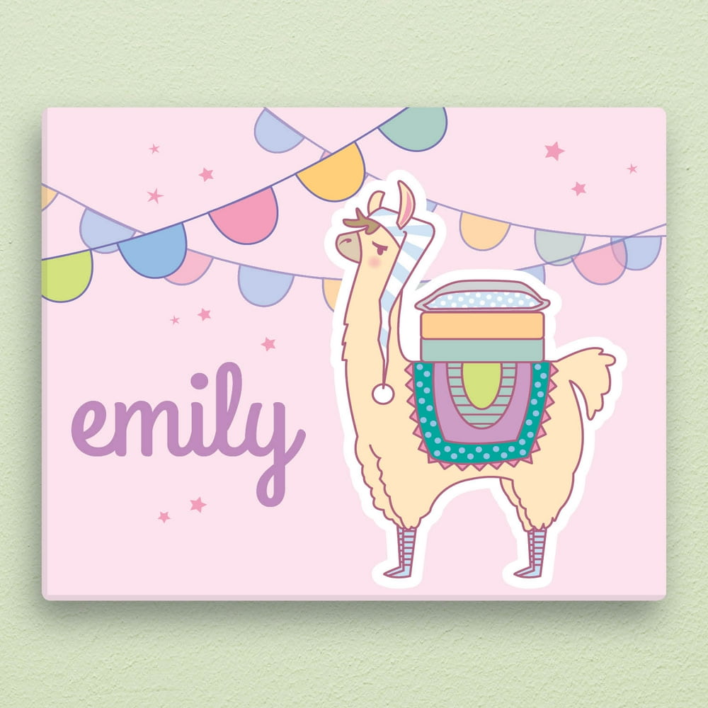 Personalized Llama 11x14 Canvas - Walmart.com - Walmart.com