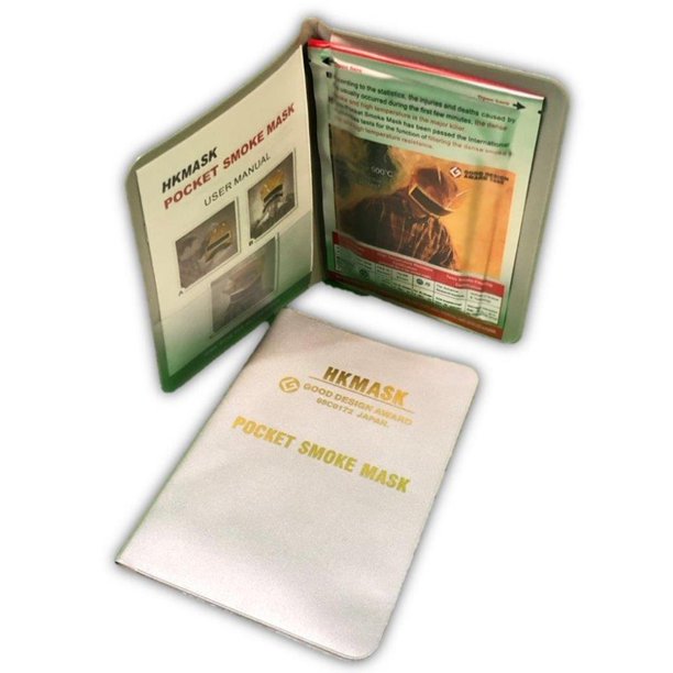 Smoke Escape Hood With Carbon Filters - Pocket-Sized - 30 Minutes of ...