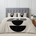Abstract Geometric Bedding Duvet Cover Set California King Size 4 ...