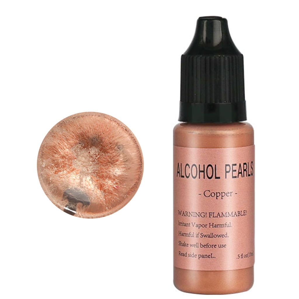 Vibrant Metal Alcohol-Based Inks Easy to Mix for Epoxy Resin Painting 6 ...