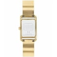 Coach Allie 14503449 Gold Logo Dial Stainless Steel Bangle Women's ...
