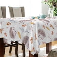 60x60in Square Printed Tablecloth Easy-Care Decorative Table Cloth for ...