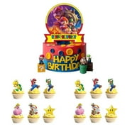 DecoPac Super Mario Rings, 24 Nintendo RST1 Cupcake Decorations ...