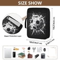 ALAZA Soccer Ball Black Pattern Expanding Accordion File Folder 3 Ring ...