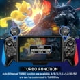Classic Gaming Console Switch Plug In Handle 6 Axis Somatosensory Stk 7037 Blue Red Game