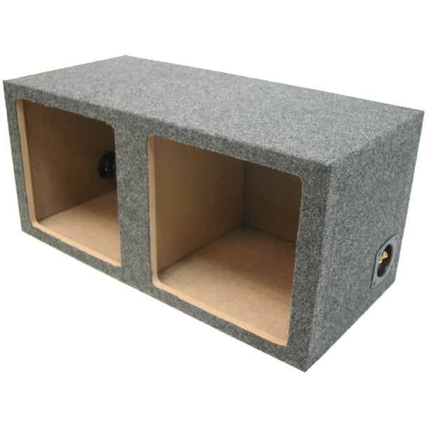 Sub Boxes Square Dual 15" Subwoofer Unloaded Enclosure Box - Walmart.com