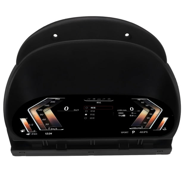 Speedometers Dashboard, 12.3 Inch Car Digital Cluster Water Temperature ...