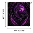 BAOPAI Waterproof And Mold-Proof Dinosaur Shower Curtain For Bathroom ...