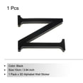 Uxcell 3D Acrylic Alphabet Mirror Wall Stickers Letter N Self Adhesive ...