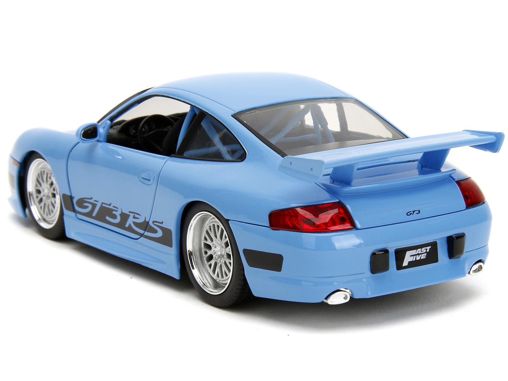 Diecast Porsche 911 GT3 RS Light Blue With Black Accents Fast Diecast Porsche 911 GT3 RS Light Blue With Black Accents Fast