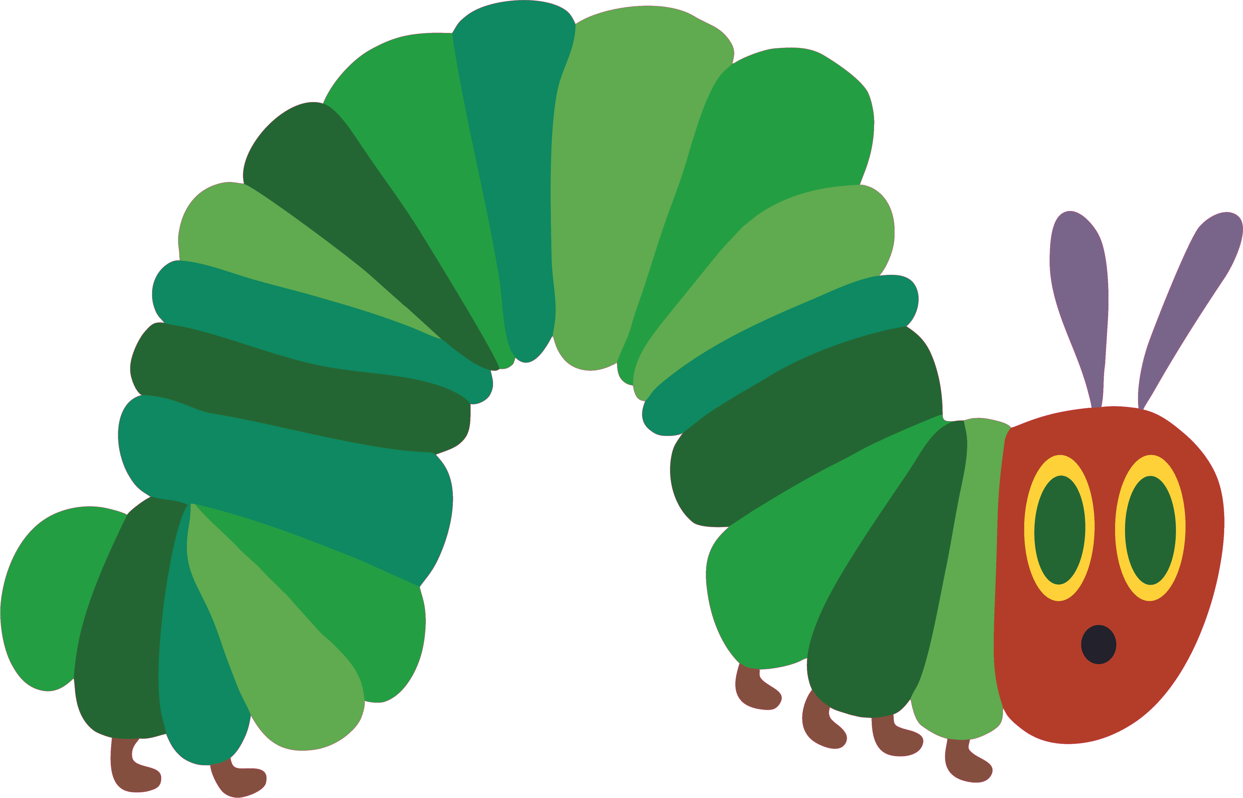 Very Hungry Caterpillar Artwork Design for Nursery Vinyl Wall Decal ...