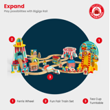 Bigjigs Rail - Fun Fair Train Set - Walmart.com