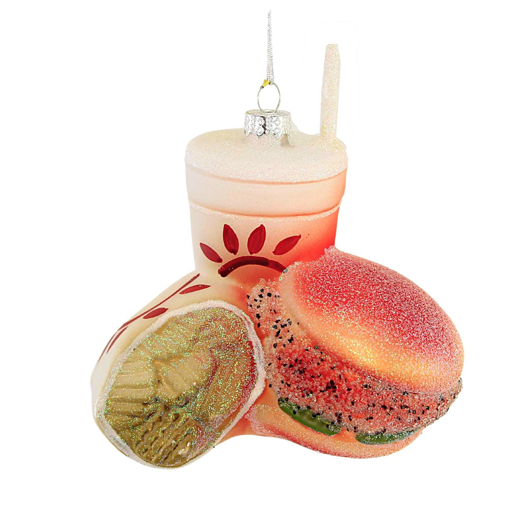 Holiday Ornament Fast Food Chicken Sandwich Waffle Fries Soda Meal ...
